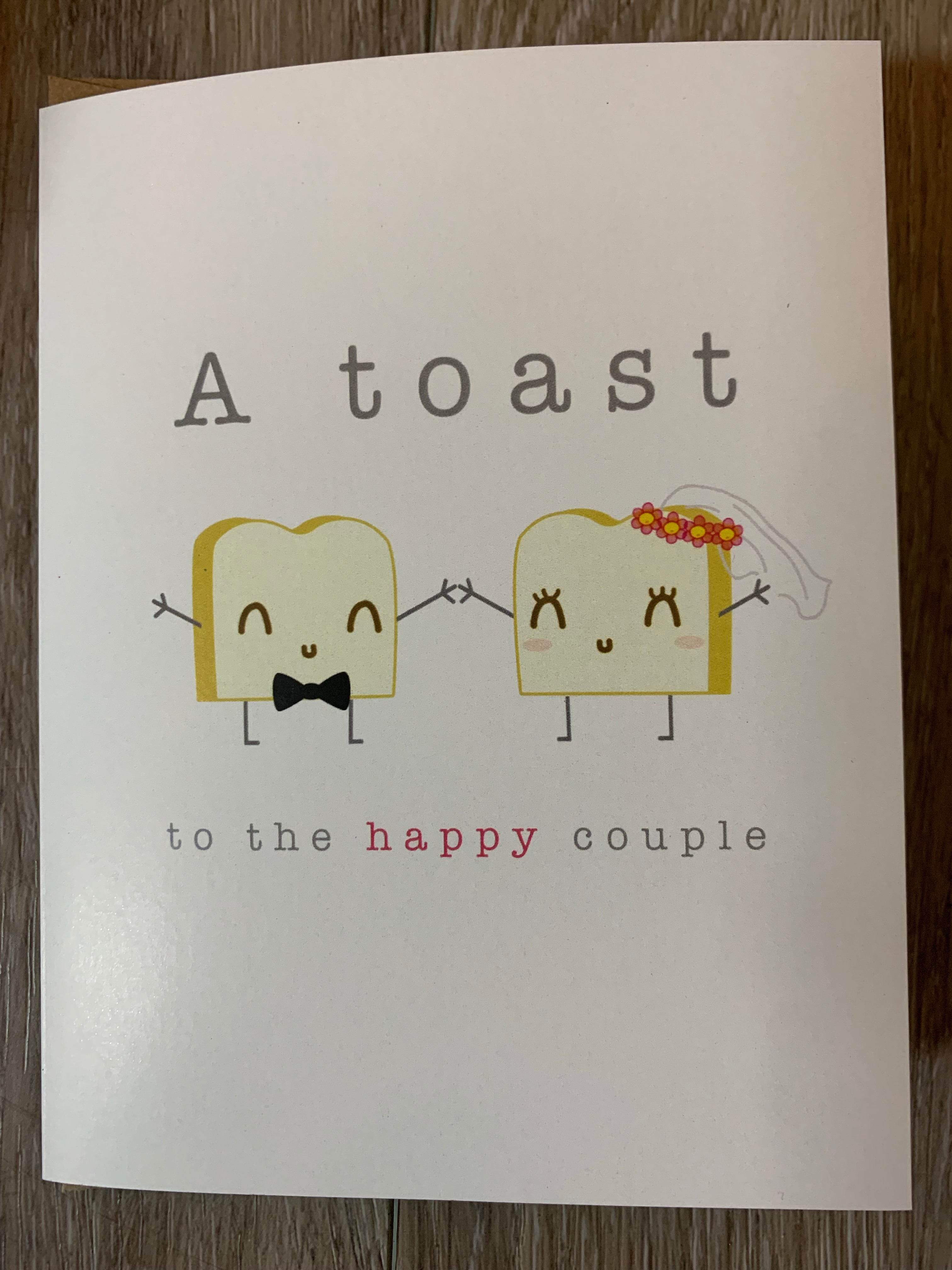 Wedding- Toast Card – RainFlorist